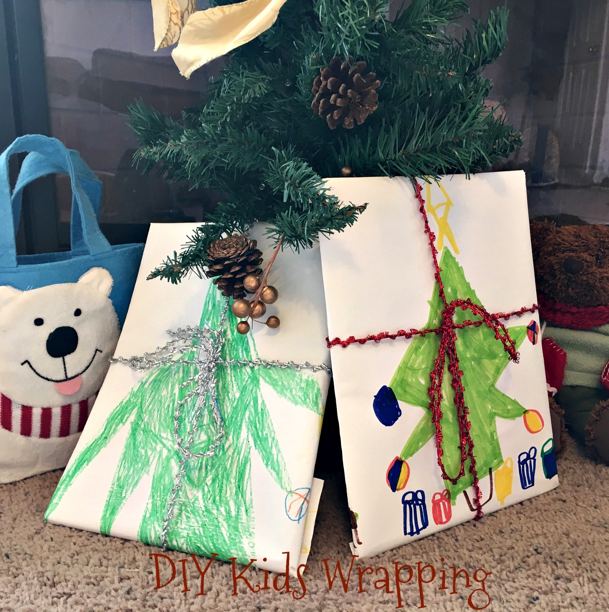 DIY Kids Wrapping Party - Crunchy Beach Mama